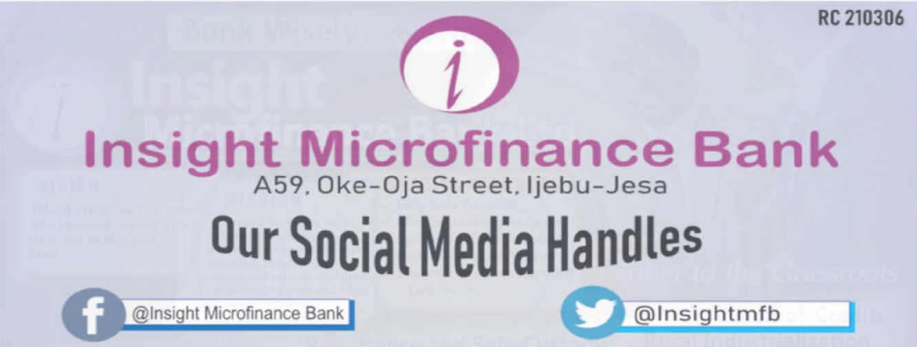 Insight Microfinance Bank | Branch | Head Office - APIE BUSINESS