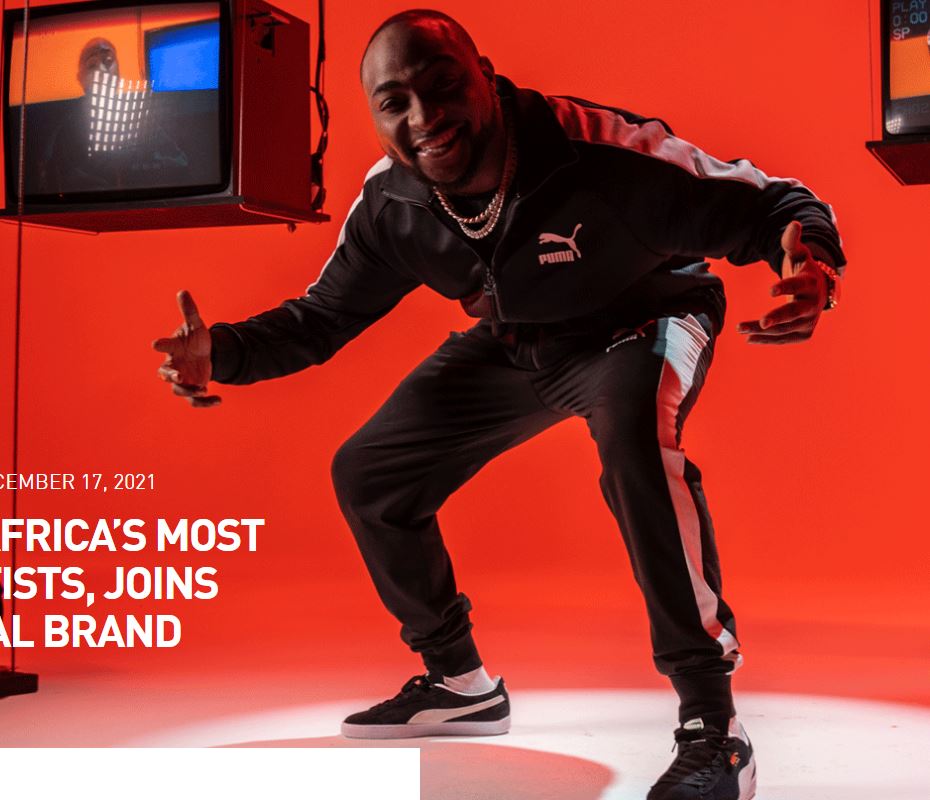 DAVIDO, ONE OF AFRICA’S MOST SUCCESSFUL ARTISTS, JOINS PUMA AS A GLOBAL ...